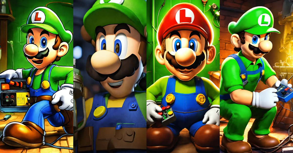 Lexica - Imagine a world where Luigi, the iconic video game character ...