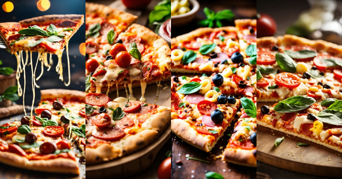Lexica - Yummy slice of pizza, food photography, beautiful, delicious ...