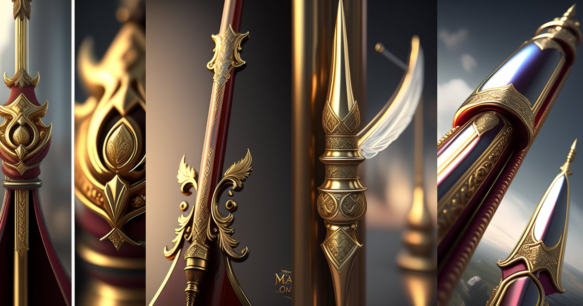 Lexica - Realistic concept art of magic infused longbows weapon ...