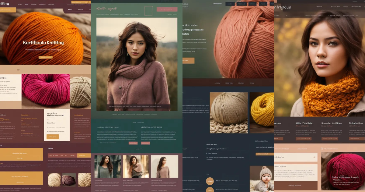 Lexica - Portfolio website for knitting ui design sophisticated, modern ...
