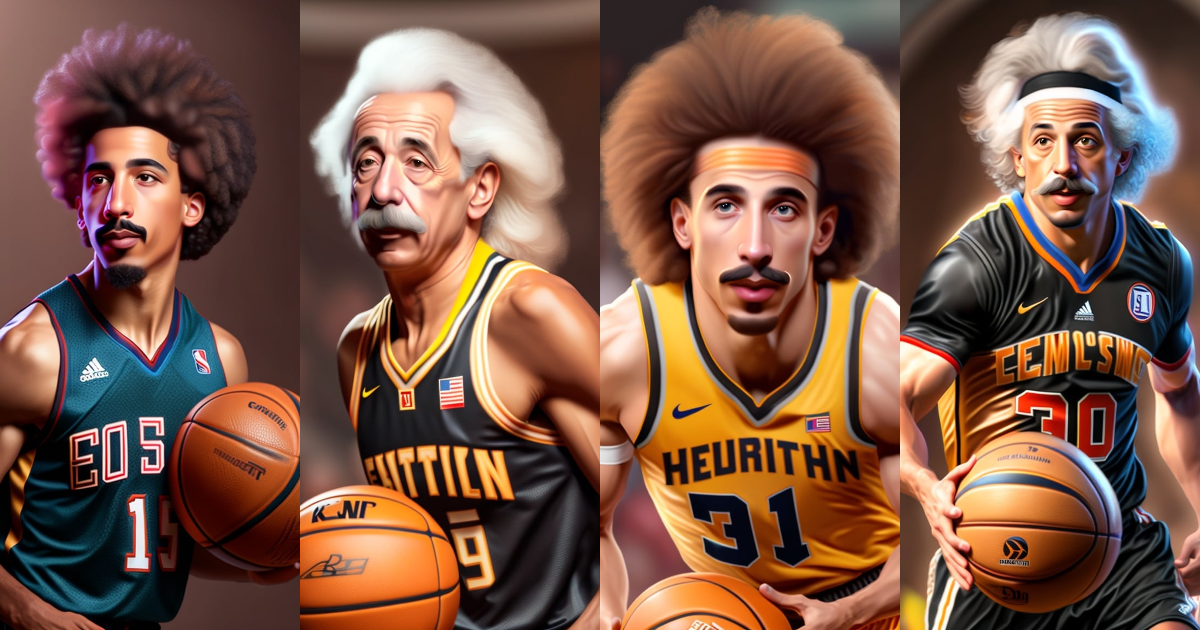 Lexica - Albert Einstein. Play Basketball. Black Jersey, 66. Candid ...