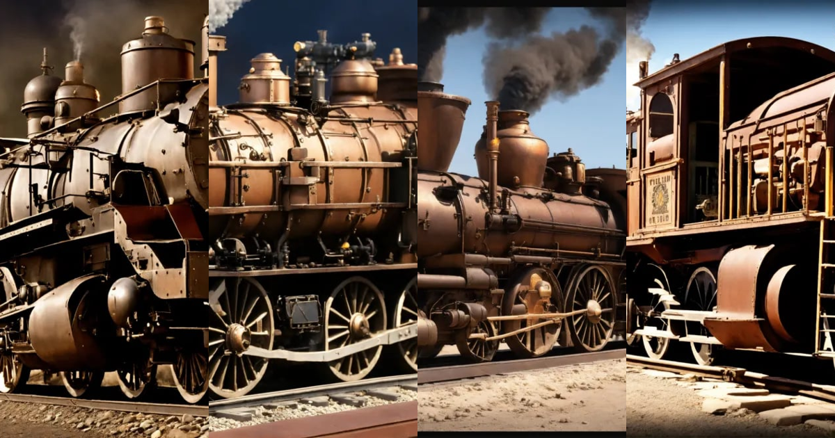 Lexica - Old west train iron road enforcer, high detail, heavy duty ...