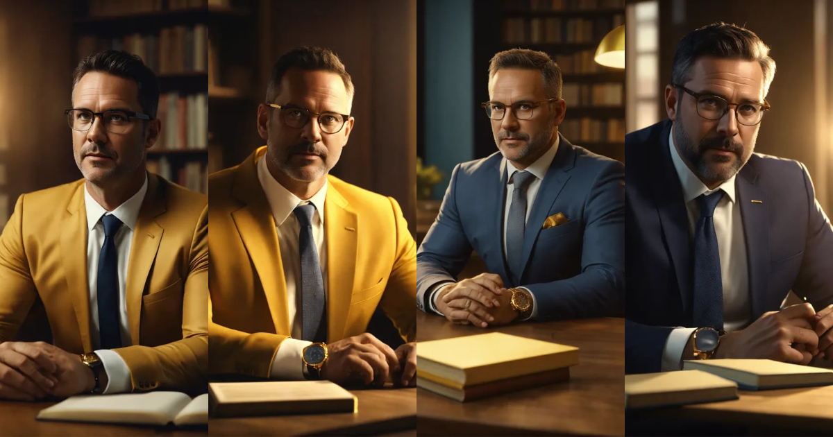 Lexica - A handsome 45-year-old businessman with a reassuring look ...