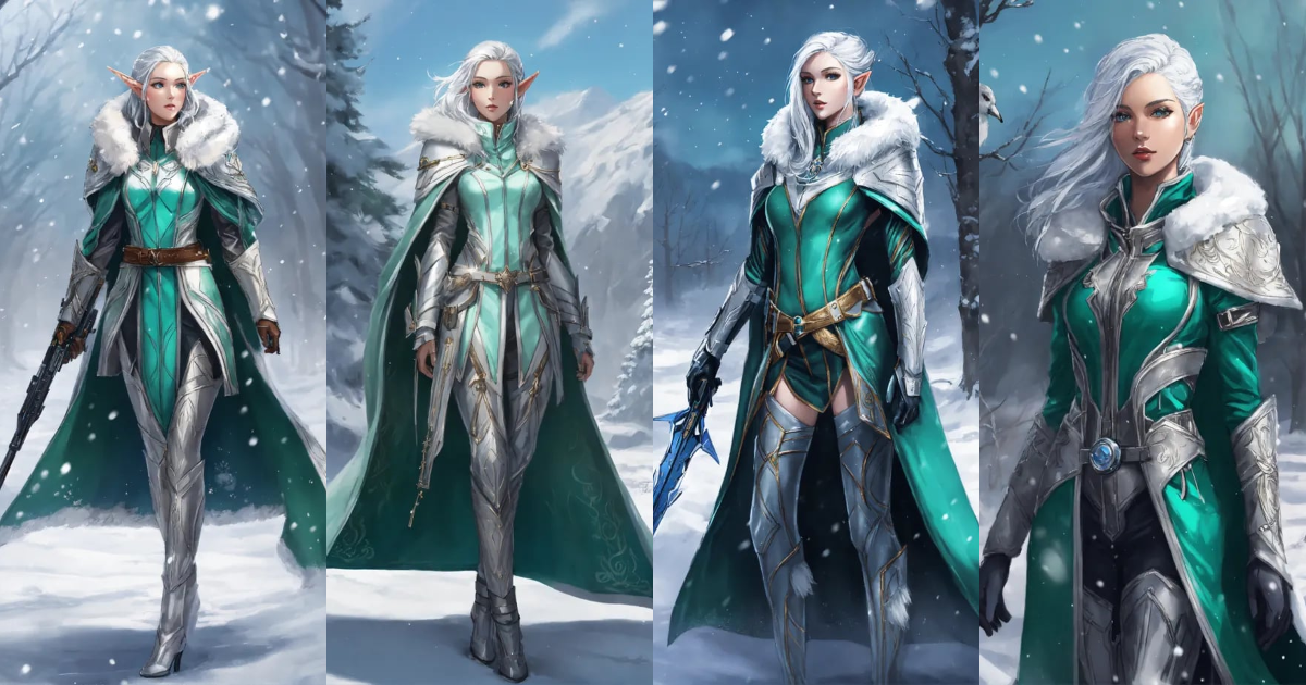 Lexica - Full body drawing of a sci fi high elf, royalty, futuristic ...