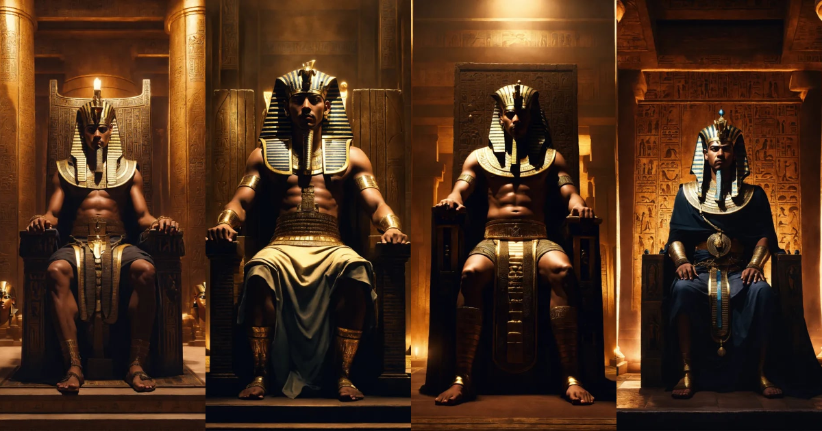 Lexica - Dark fantasy portrait Evil ancient Egyptian male Pharaoh ...
