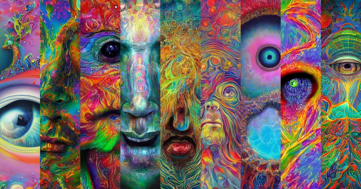 Lexica - Hyperrealistic abstract close-up Renaissance psychedelic ...