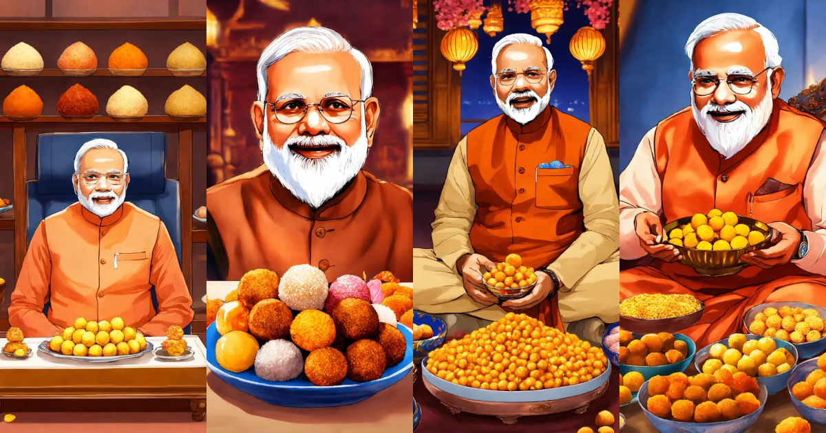 Lexica - Image narendra modi as anime character found of sweets and ...