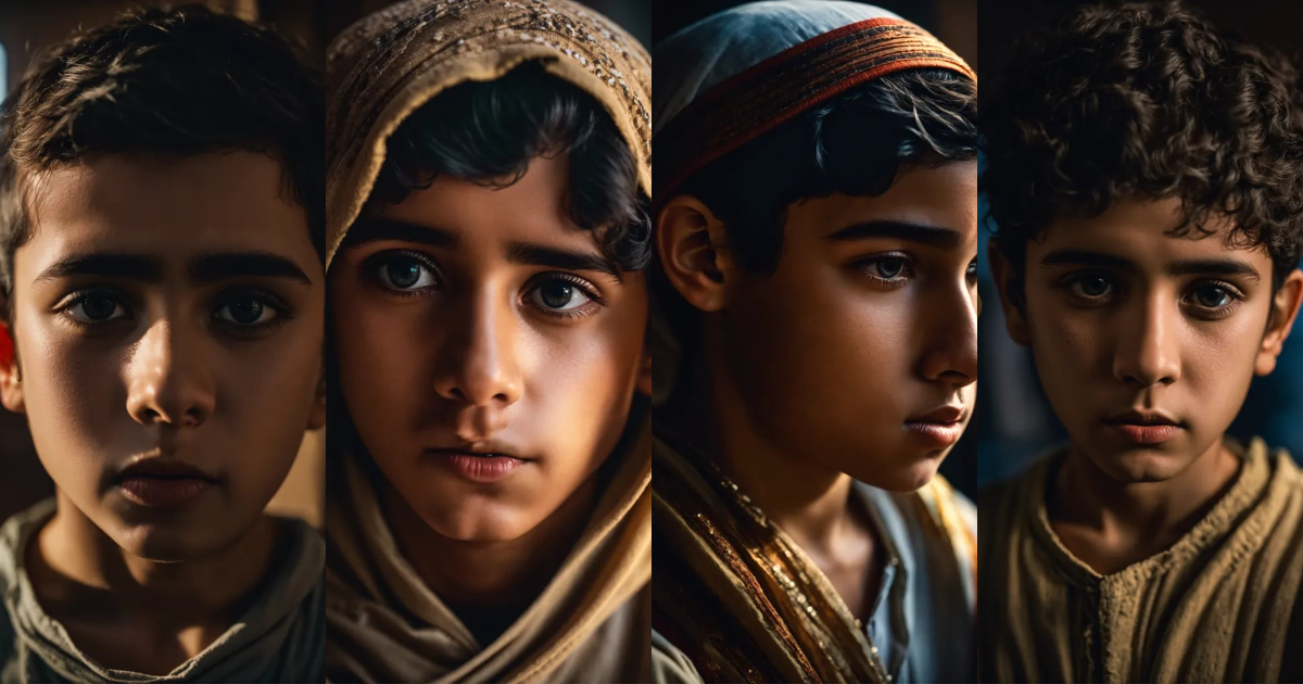 Lexica - A sad young arab boy, close shot, surreal photo, fujifilm xt3 ...