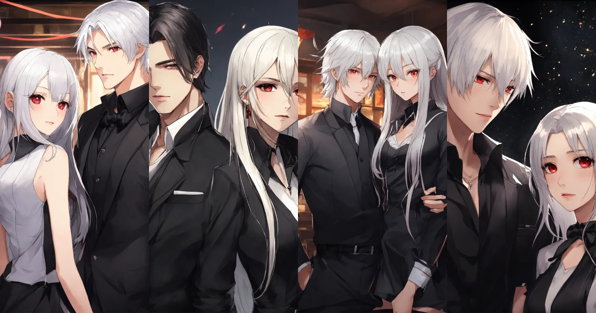 Lexica - Guy and girl 20 years old. twins. The girl has white long ...