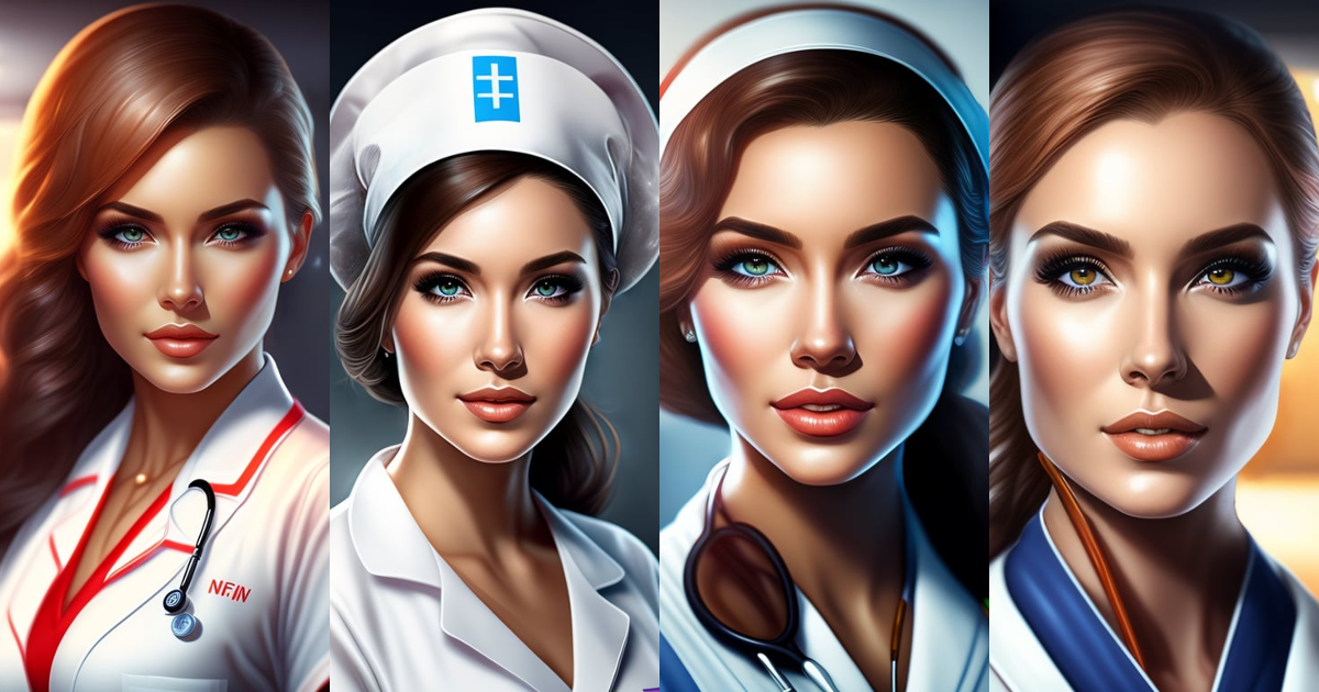 Lexica - Portrait of a nurse in a hospital, beautiful face, art by ...