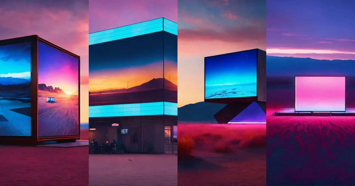 Lexica - A beautiful, sharp focus, massive square LED display in the ...