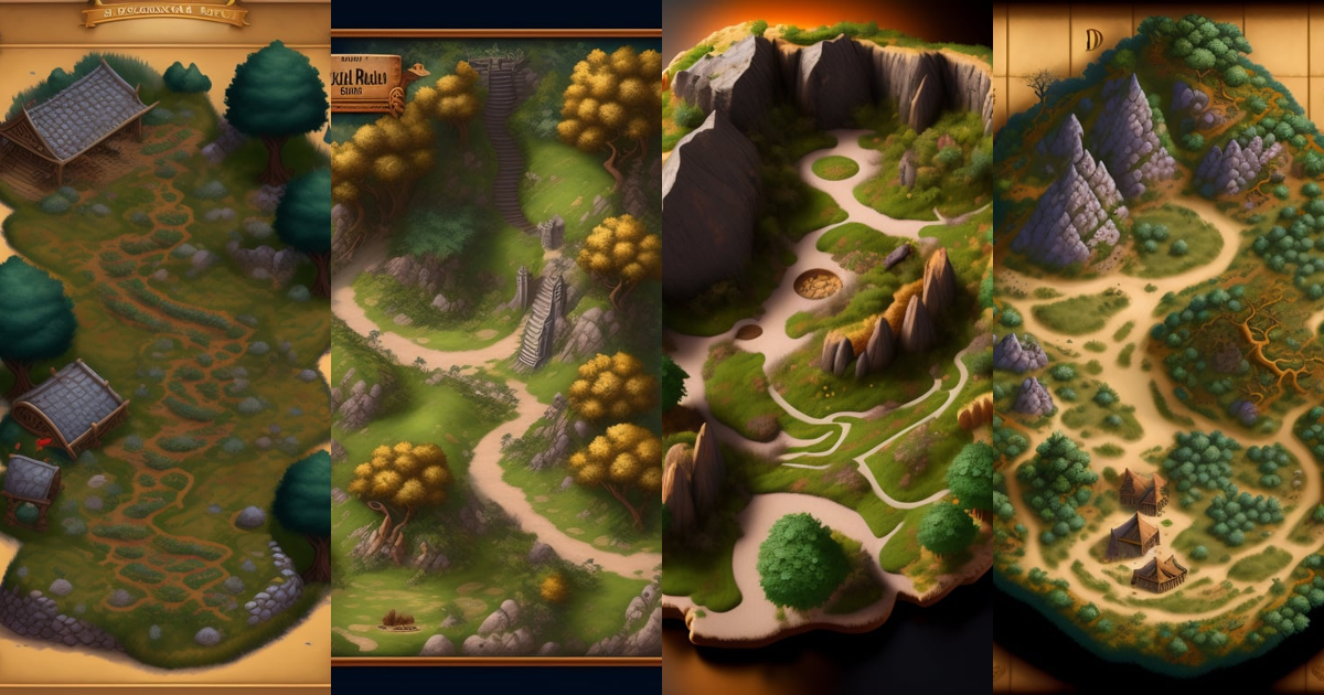 Lexica - D&d battle map featuring a desiccated vineyard