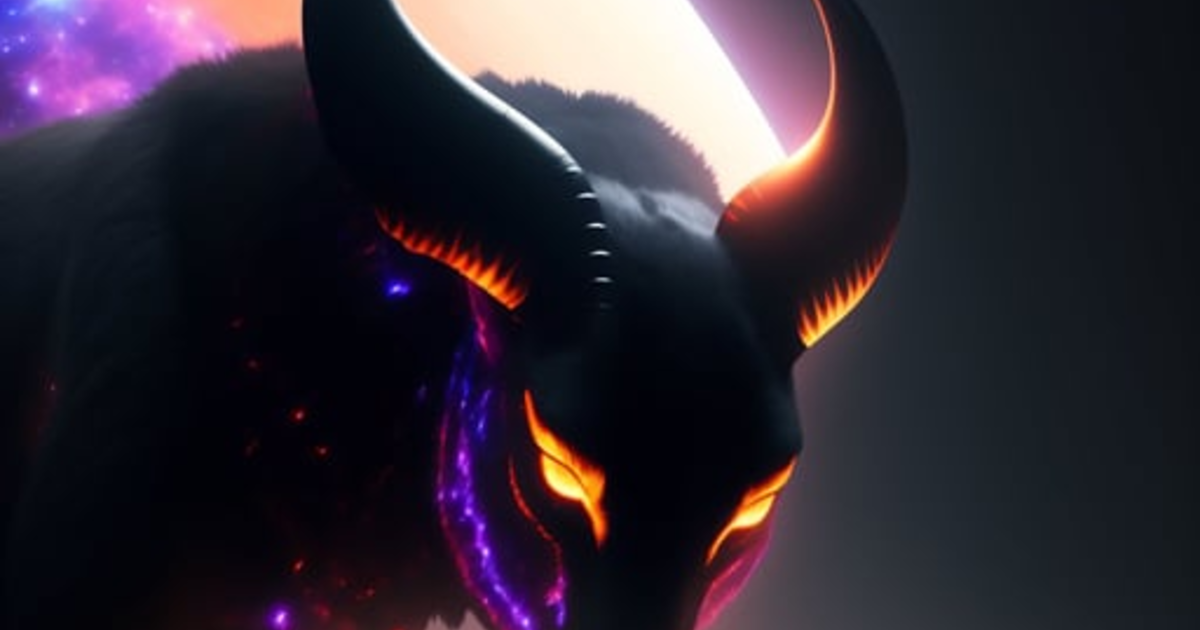 Lexica - A demonic all black entity with horns that has white void eyes ...