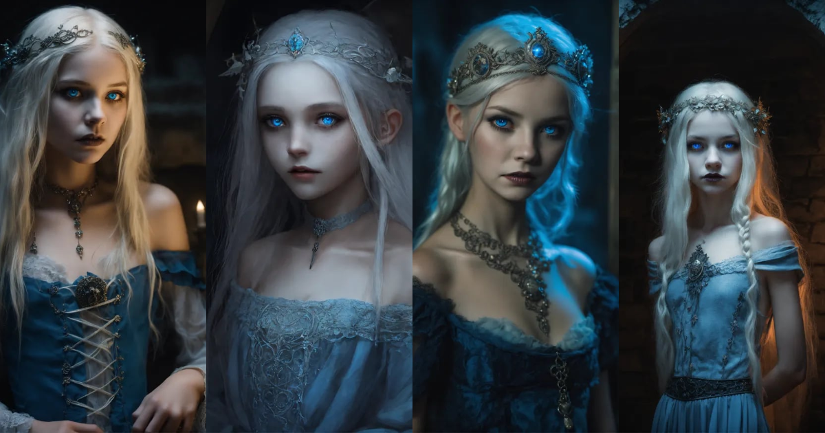 Lexica - Body portrait, twelve year old childish female goth ...