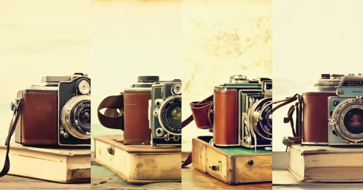 Lexica - Vintage argentic photograph of a vintage camera