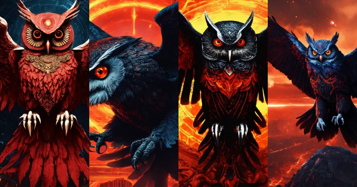 Lexica - Evil demonic Israeli owl dropping leaflets from the sky ...