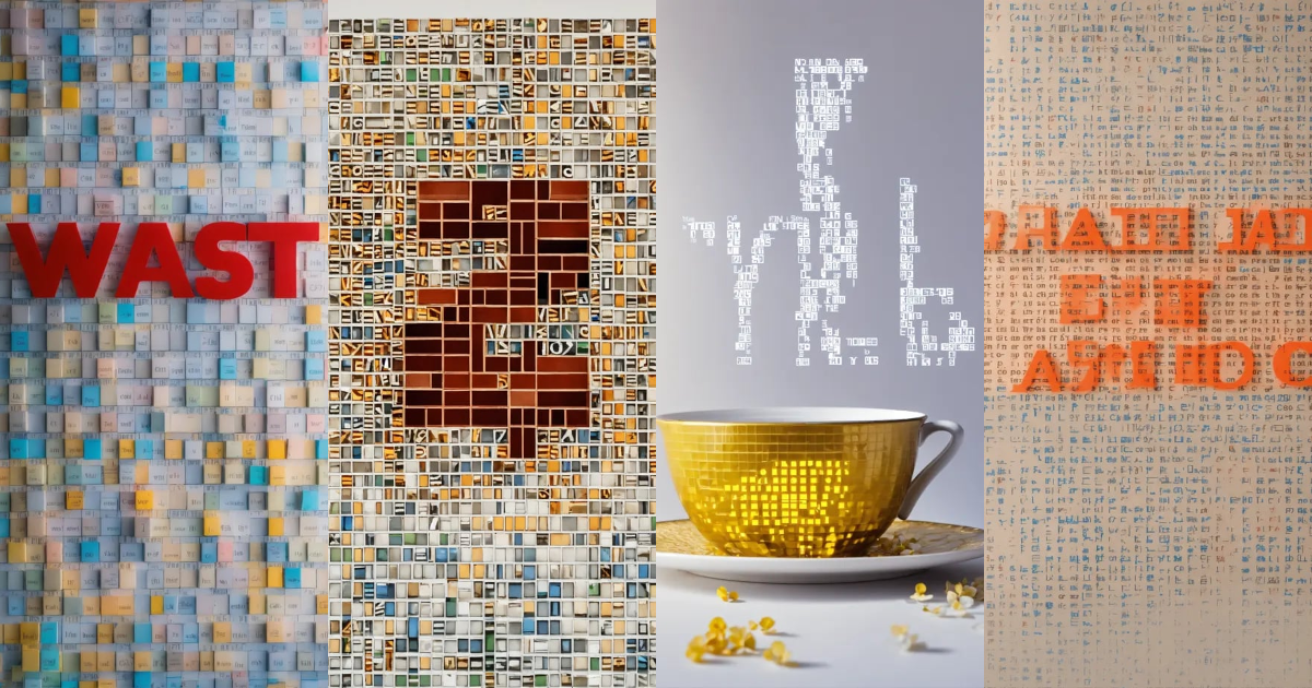 Lexica - Write the word vast in symoblic code text on white background