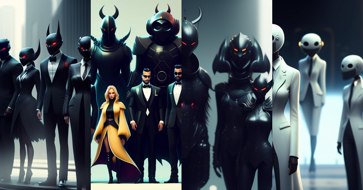 Lexica - A group of creepy evil abstract non-human horror creatures ...