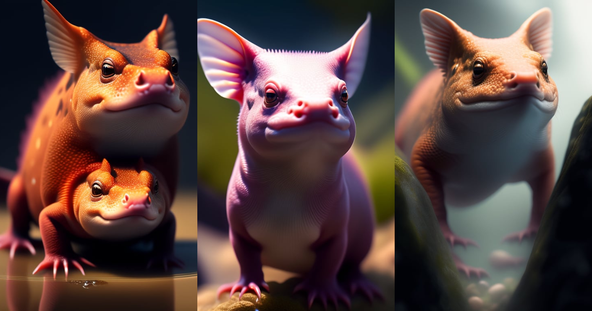 Lexica - Axolotl man, realistic, detailed, rpg style, 4k