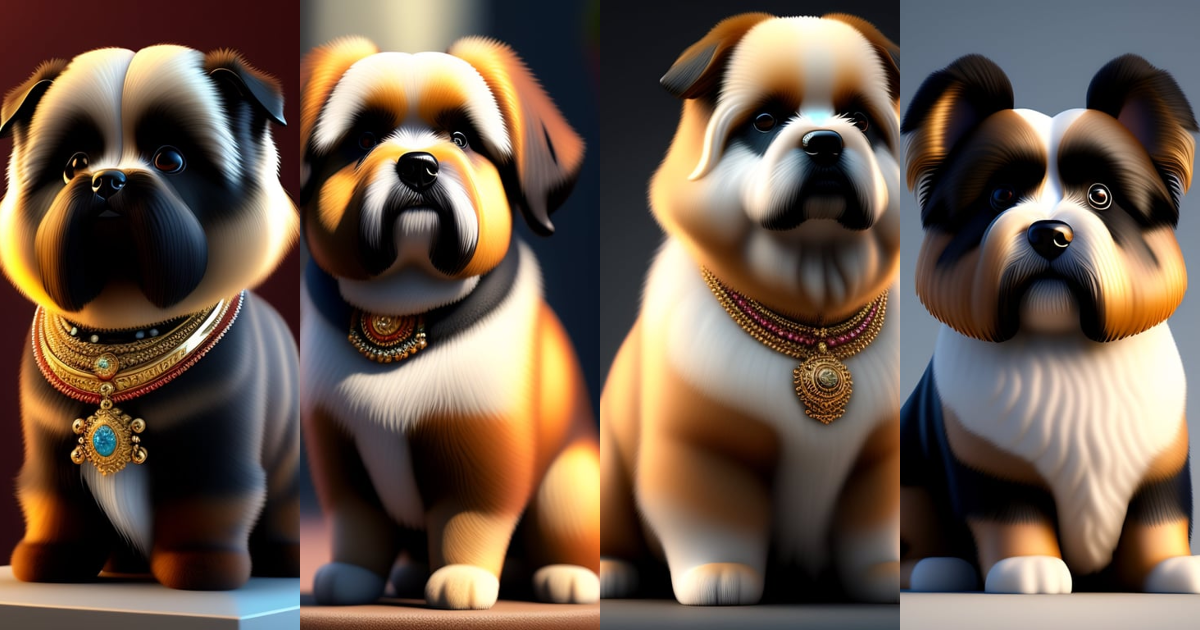 Lexica - A Tibetan Apso, very detailed, realistic form, 3D view ...