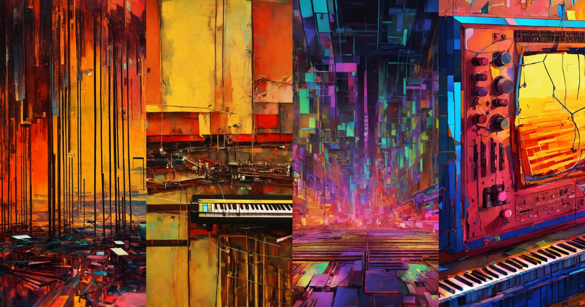 Lexica - Abstract art. Broken Synth.