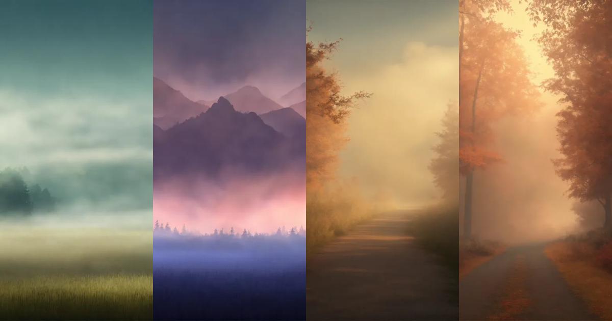 Lexica - Fog texture, stylized, simple design, digital art