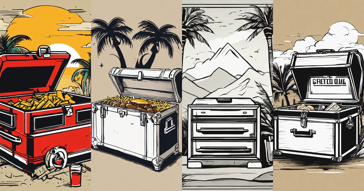 Lexica - Draw a chest in pen and paper style a minimalist vector simple ...