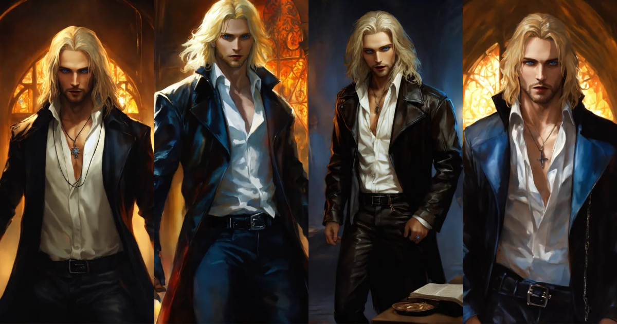 Lexica - A thin blond male Setite vampire faith preacher from Vampire ...