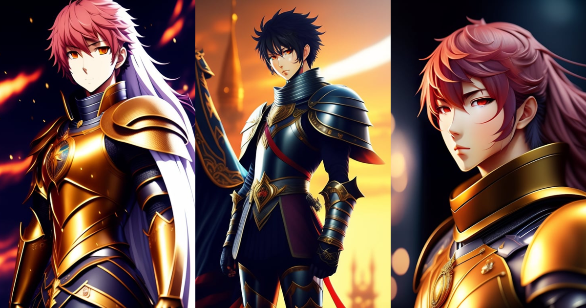 Lexica - Knight, anime style, modern anime