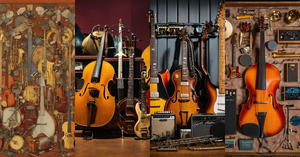 Lexica - All instruments from a band together in one picture