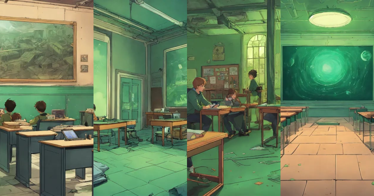 Lexica - Craft a comic cartoon poster that illustrates a classroom ...