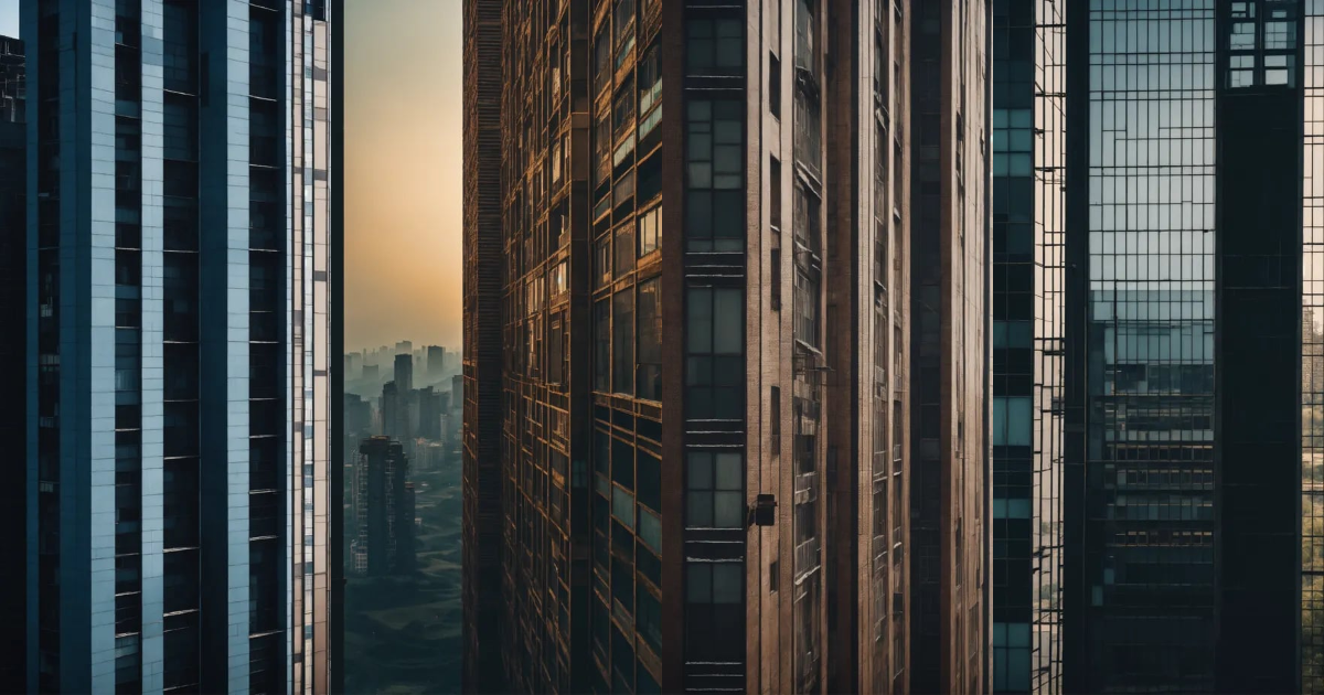 Lexica - Some people look over tall building windows, in the style of ...