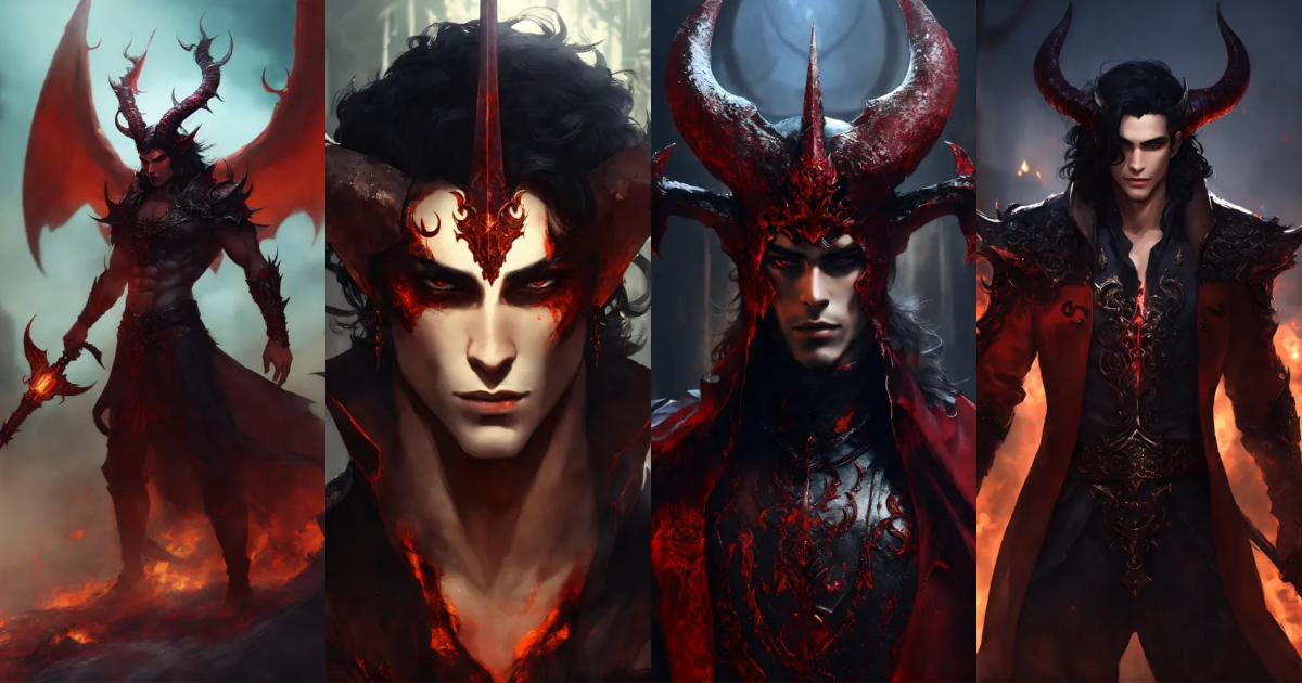 Lexica - Prince of hell, demon, male, Apollyon, human form, attractive