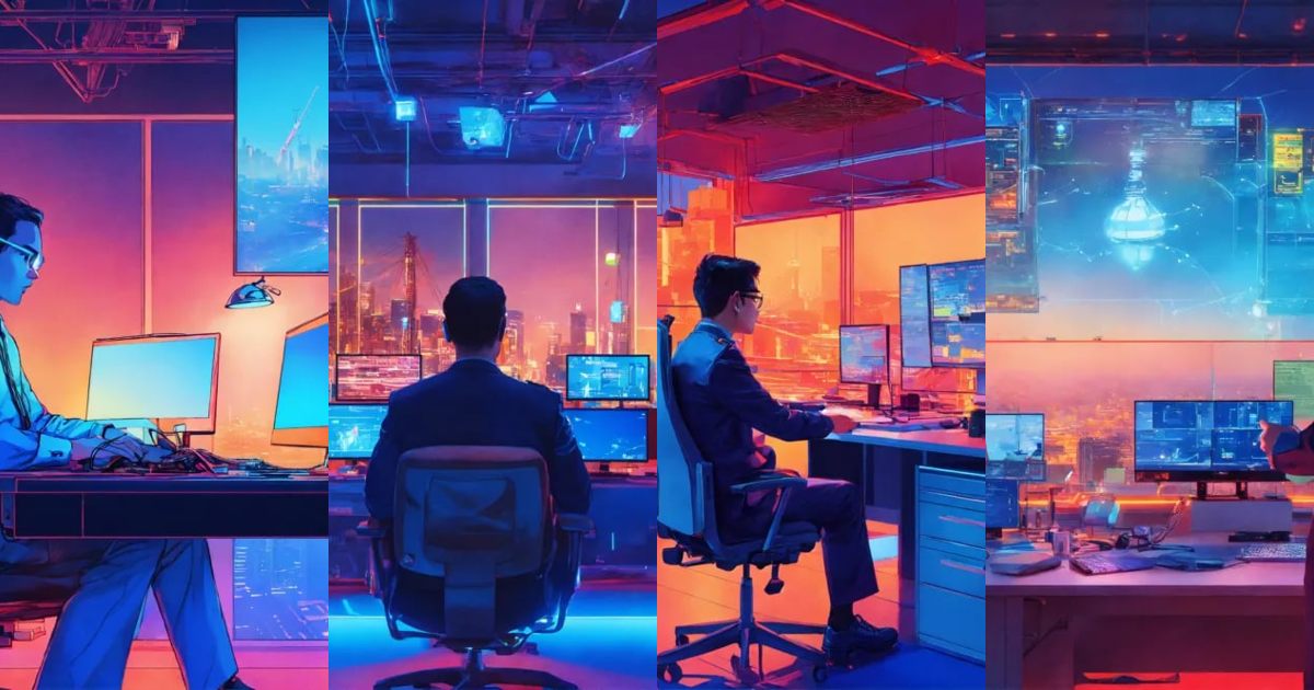 Lexica - A worker at the office, meet customer, working together ...