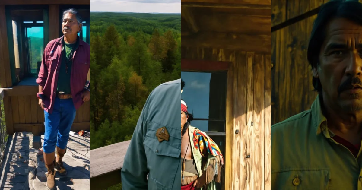 Lexica - Scared unique expressive middle-aged fire tower lookout man ...