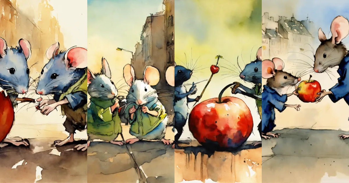 Lexica - Cool, nice and cute mice working and helping together to move ...