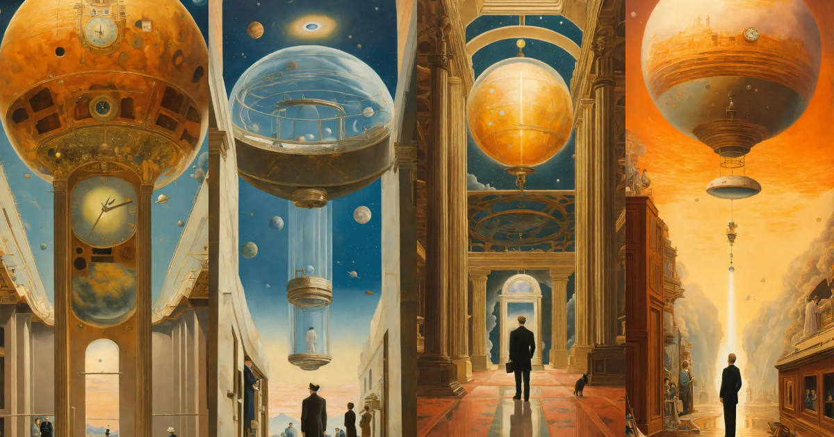 Lexica - Ultra-detailed illustration of "The God with a time machine ...