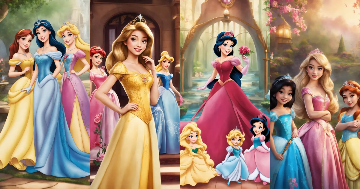 Lexica - Disney princesses girl