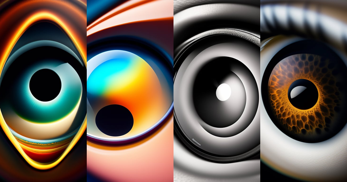 Lexica - A cartoon of an eye looking inwards