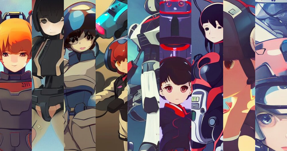 Lexica - Mouse mecha pilot by Kuvshinov Ilya, very very very very very ...