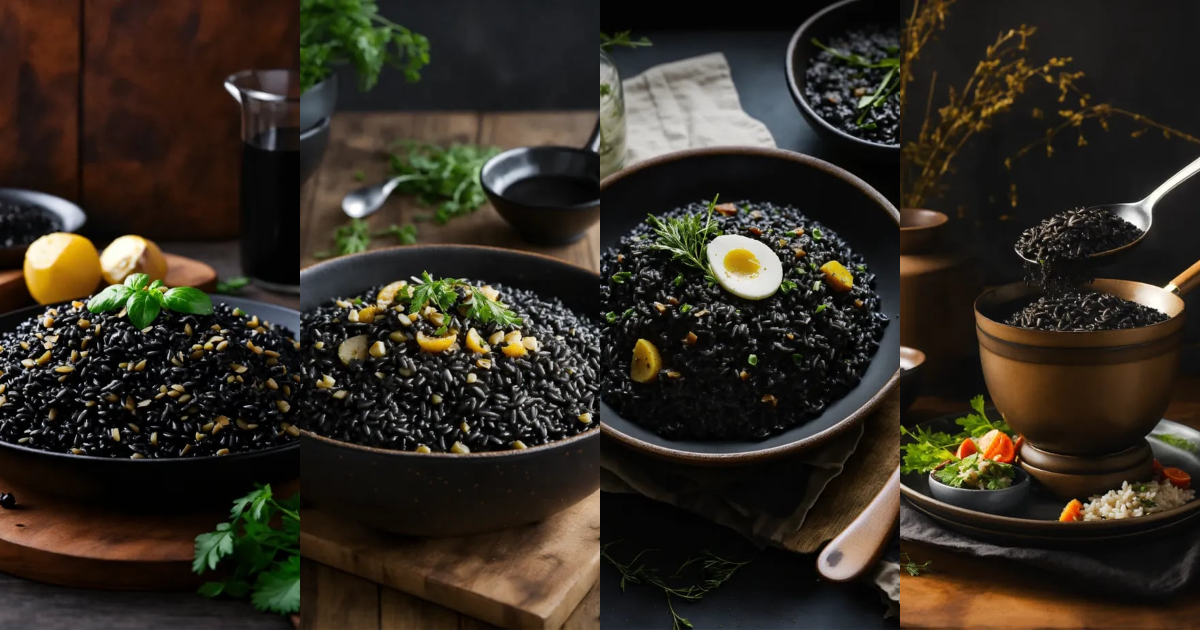 Lexica - Realistic black risotto