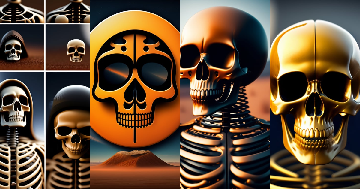 Lexica - Skeleton emoji