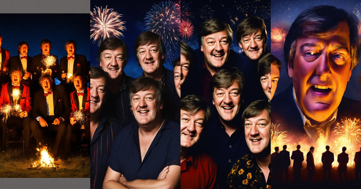 Lexica - Stephen fry and his 7 identical twin brothers, bonfire night ...