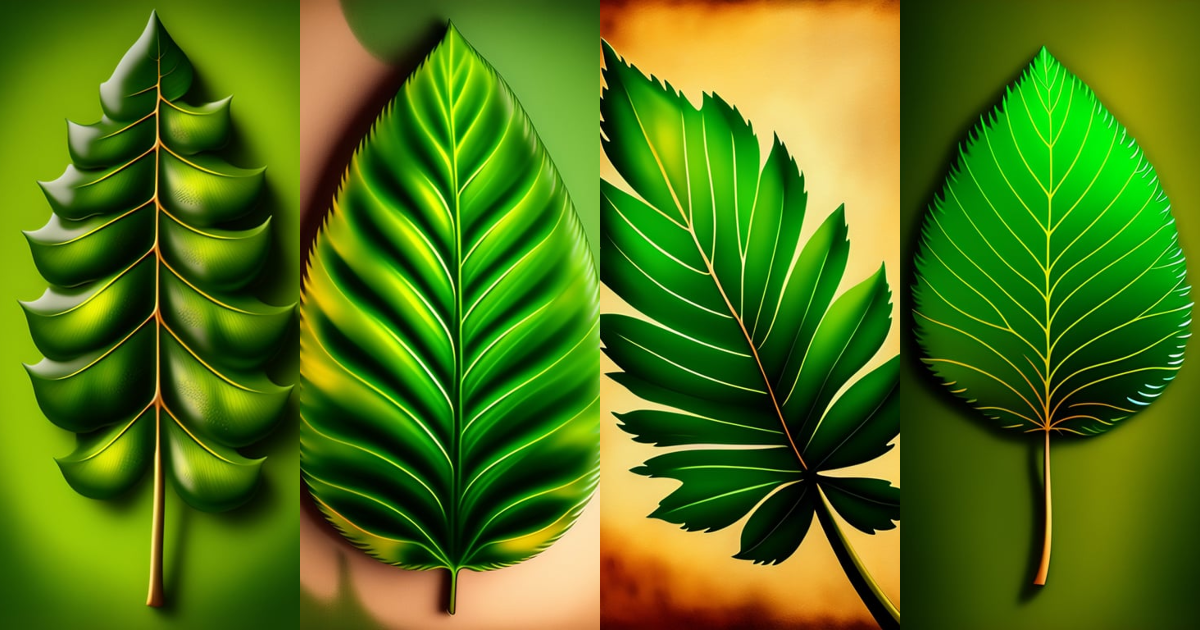 Lexica - Illustration of cedar leaf, green, painterly, cute 2d