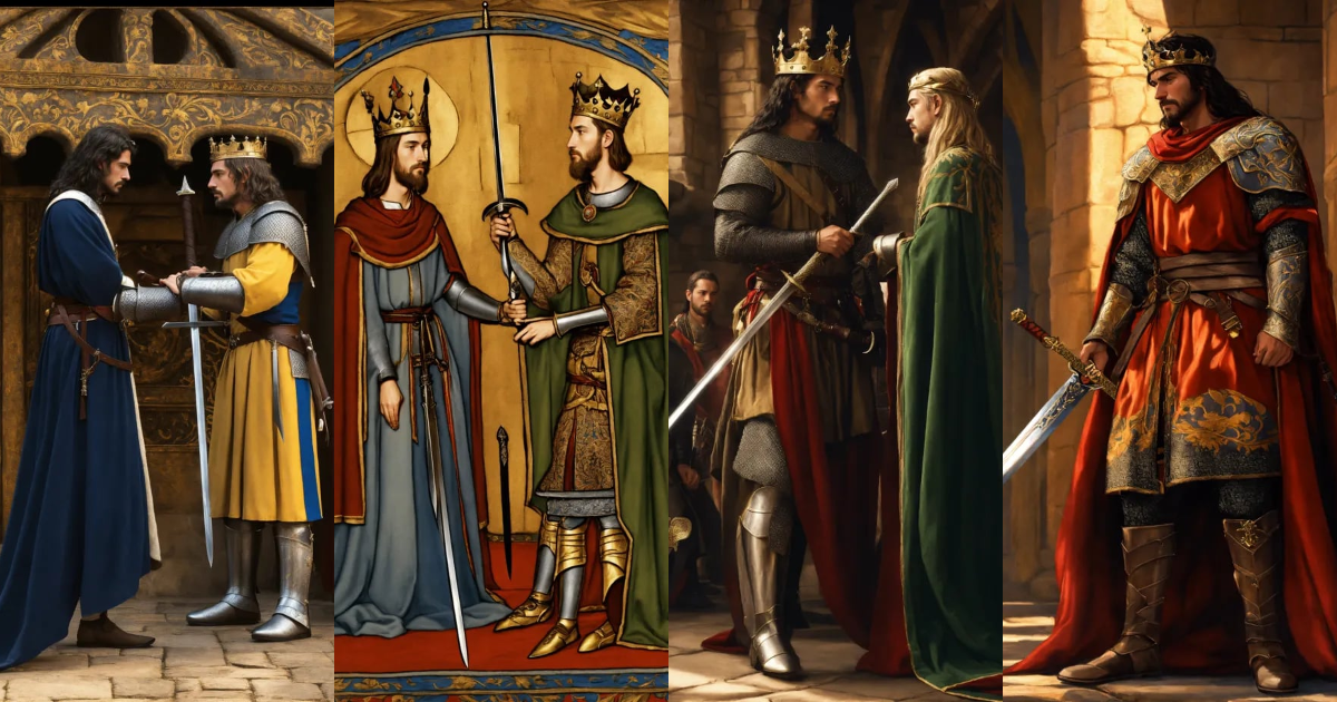 Lexica - In the medieval, the king is around 50 years old, standing ...