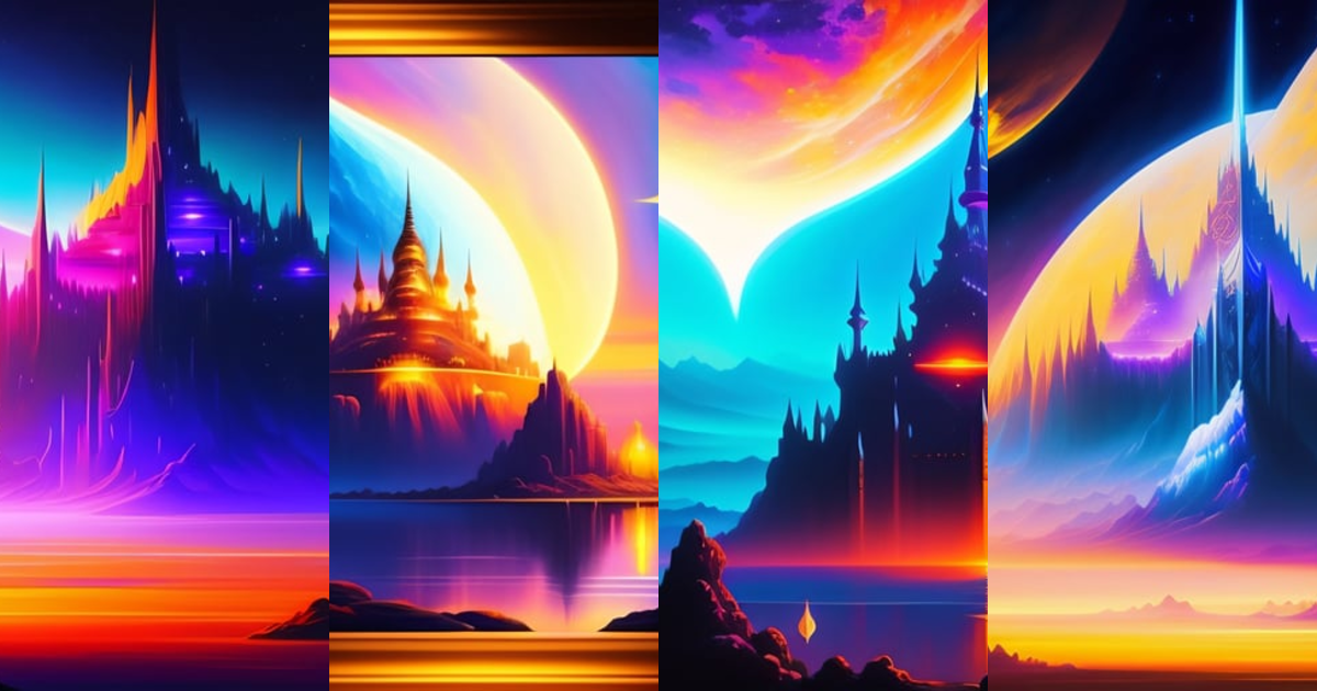 Lexica - A painting in the style of magic the gathering of an or , it ...