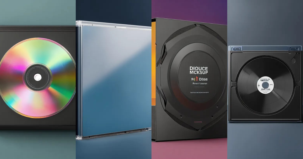 Lexica - (((FRONT VIEW))) full screen photorealistic compact disk case ...