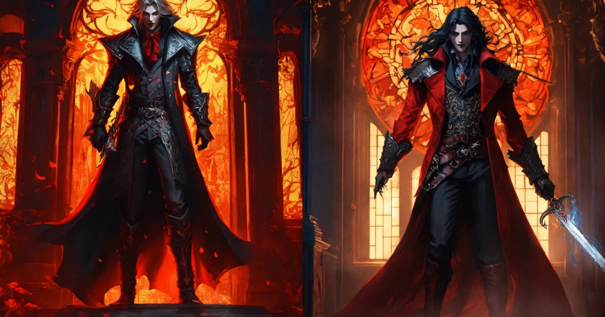 Lexica - Full body of a alucard castlevania ,Grim fantasy, vampire, D&D ...