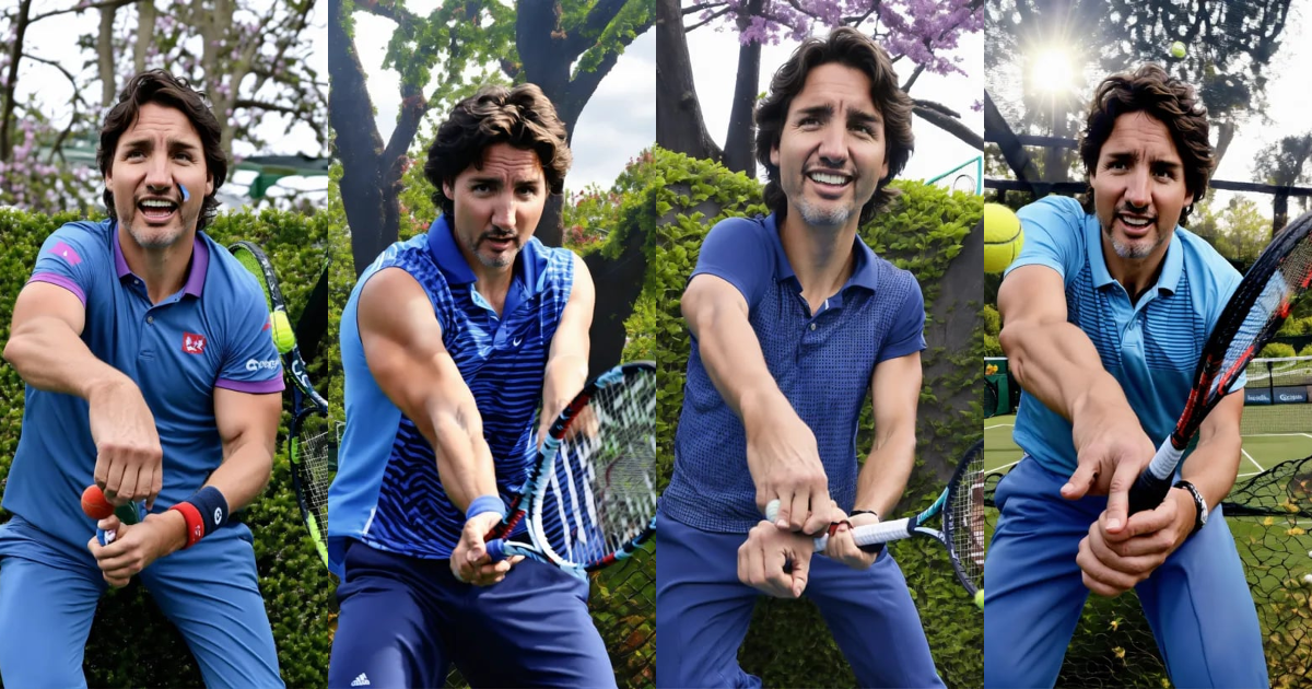 Lexica - Justin Trudeau played tennis and dropped the ball at Wimbledon ...