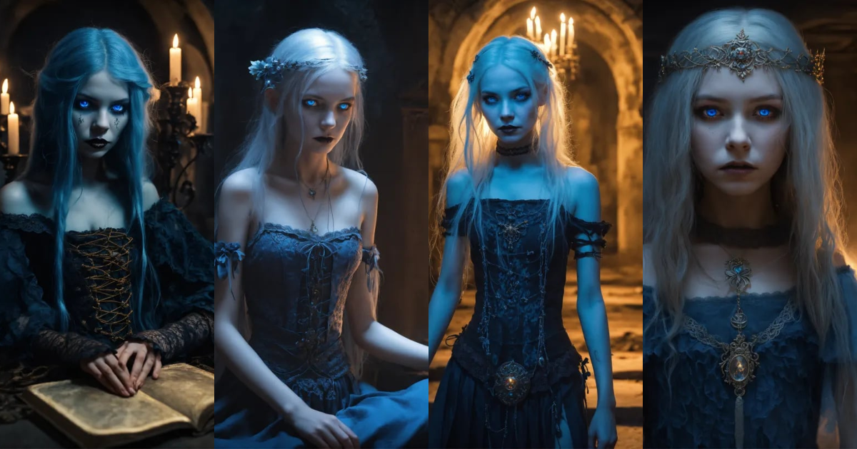 Lexica - Body portrait, twelve year old childish female goth ...